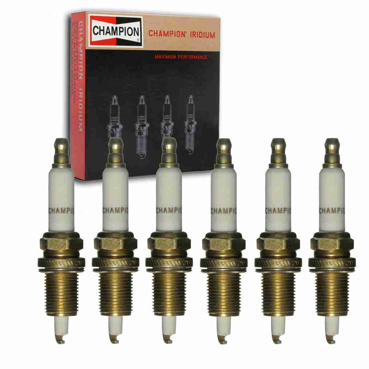 Champion Iridium 9005 Spark Plugs, 6 pc, QC10WEP, High Performance ...