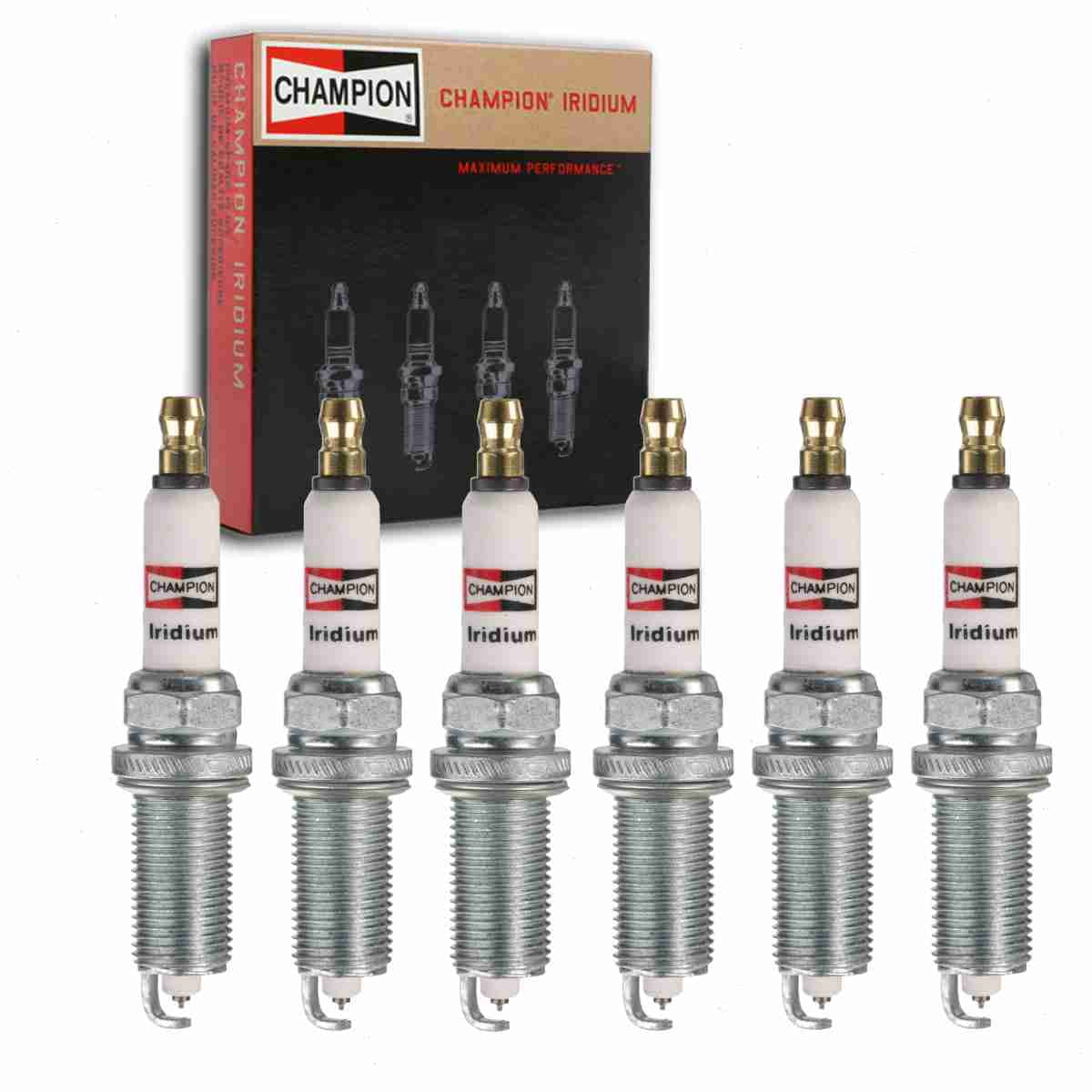 6 pc Champion 9055 Iridium Spark Plugs for FR8T1332 REC12WMPB5 ...