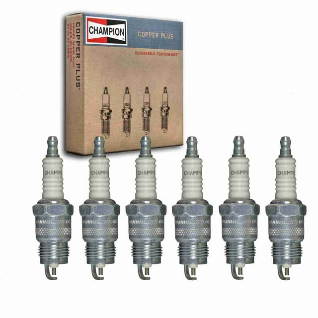 6 pc Champion Copper Plus Spark Plugs compatible with Ford F-150 4.9L ...