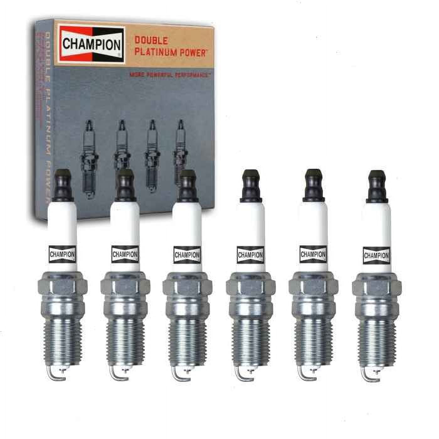 Champion Double Platinum Spark Plugs 6 pc, Ford Ranger 3.0L V6 1991 ...