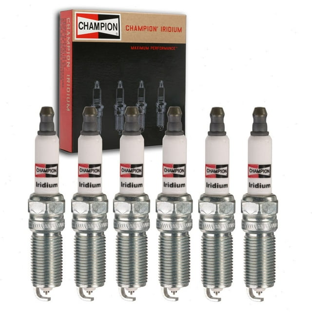 6 pc Champion Iridium Spark Plugs compatible with Chevrolet Trailblazer 4.2L L6 2002-2009 ...