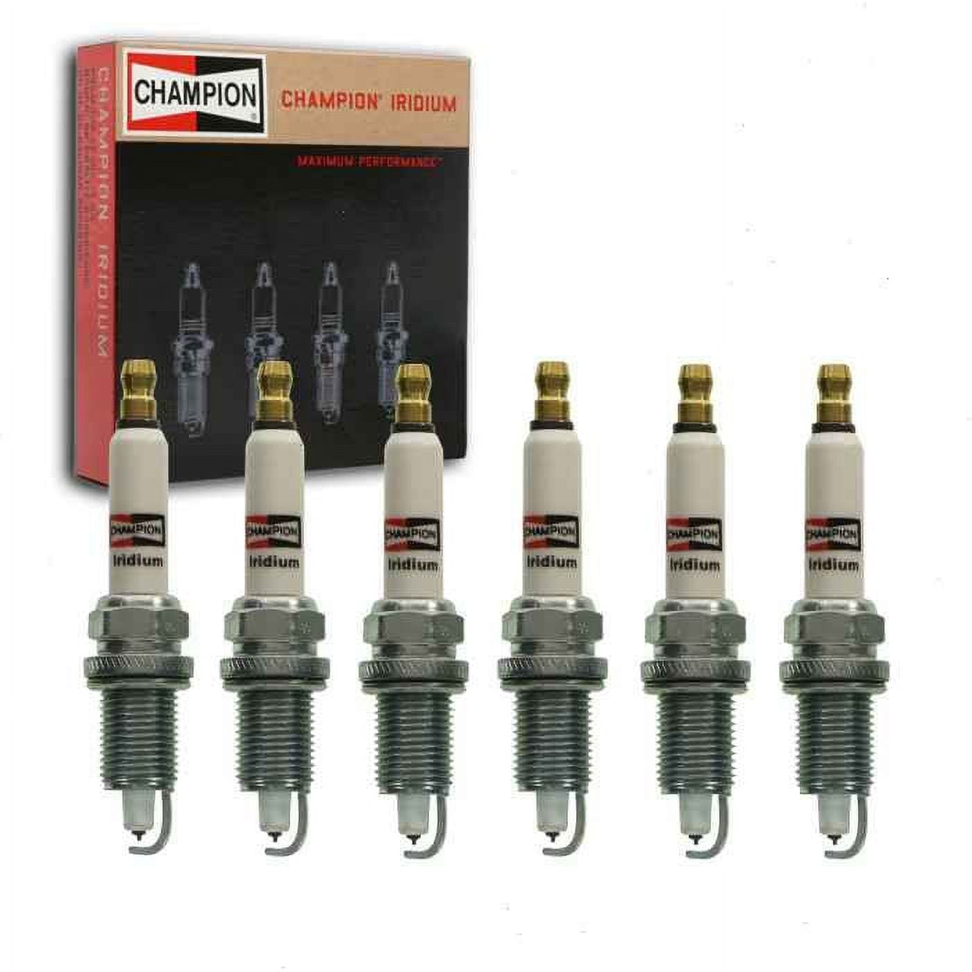 6 pc Champion Iridium Spark Plugs compatible with Dodge Grand Caravan 4 ...