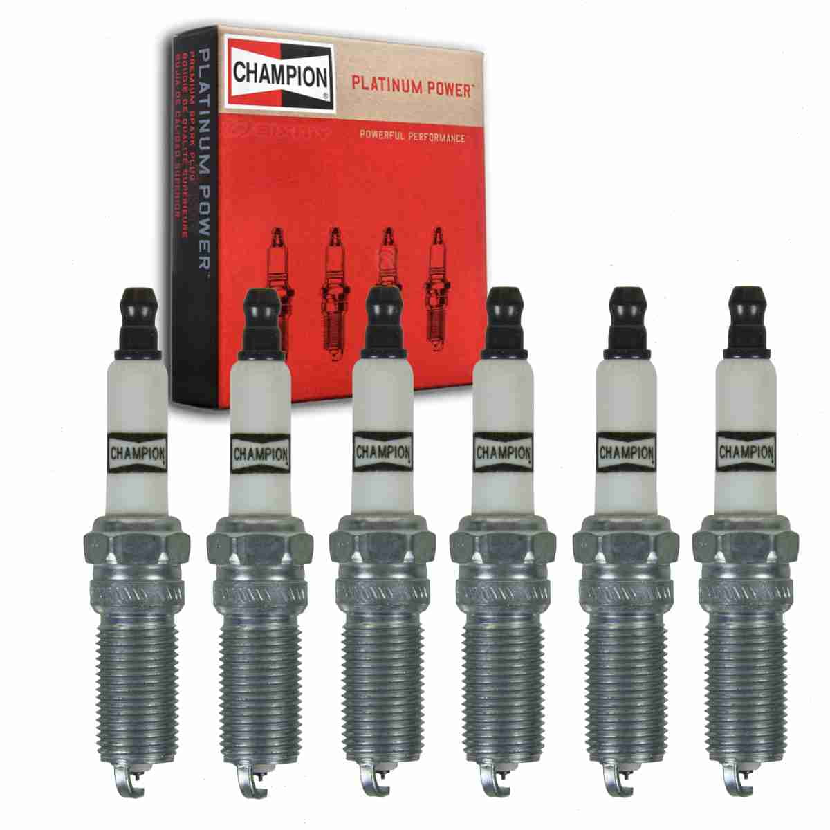 6 pc Champion Platinum Spark Plugs compatible with Lincoln MKZ 3.5L 3 ...