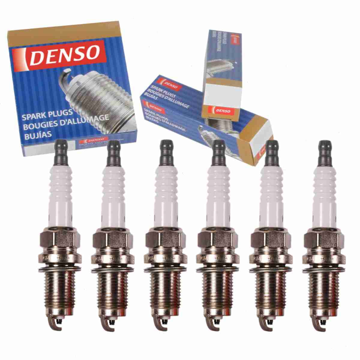 6 pc DENSO 3374 Standard Spark Plugs for 12290-PND-A01 9807B-561-7W ...