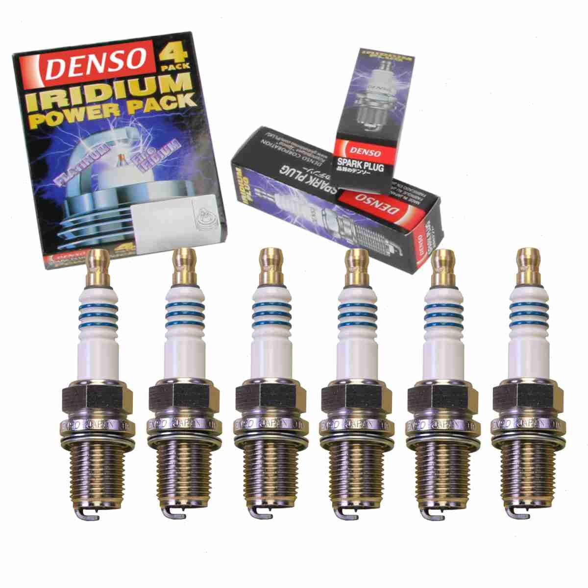 6 pc DENSO 5321 Iridium Power Spark Plugs for IK31 Ignition Wire ...