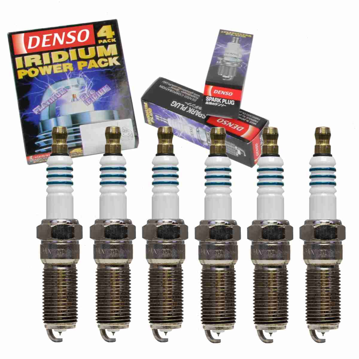 DENSO 5338 Iridium Power Spark Plugs, 6 Pc, Reliable Performance and ...