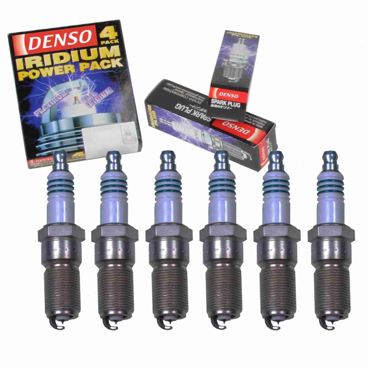 6 pc DENSO 5349 Iridium Power Spark Plugs for 12607280 4606 402AB 4606 ...