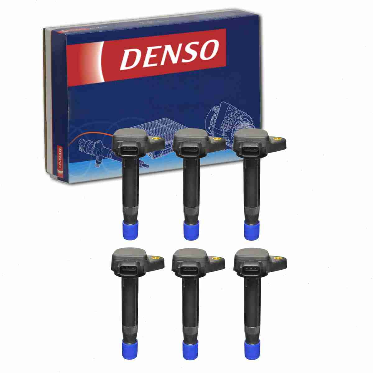 6 pc DENSO Direct Ignition Coils compatible with Honda Odyssey 3.5L V6 ...