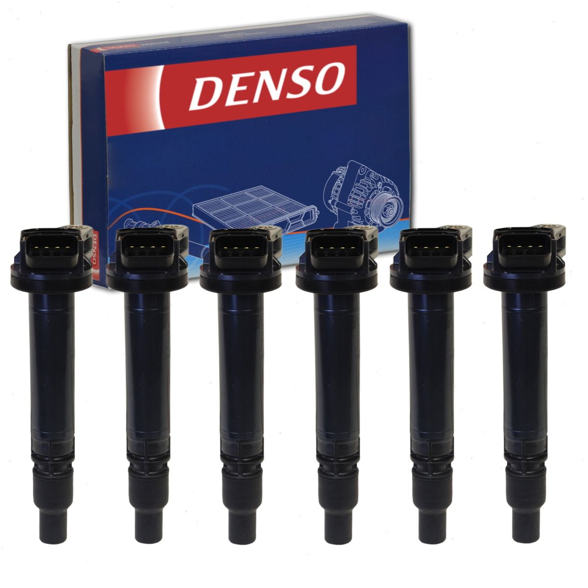 6 pc DENSO Direct Ignition Coils compatible with Toyota RAV4 3.5L V6 ...