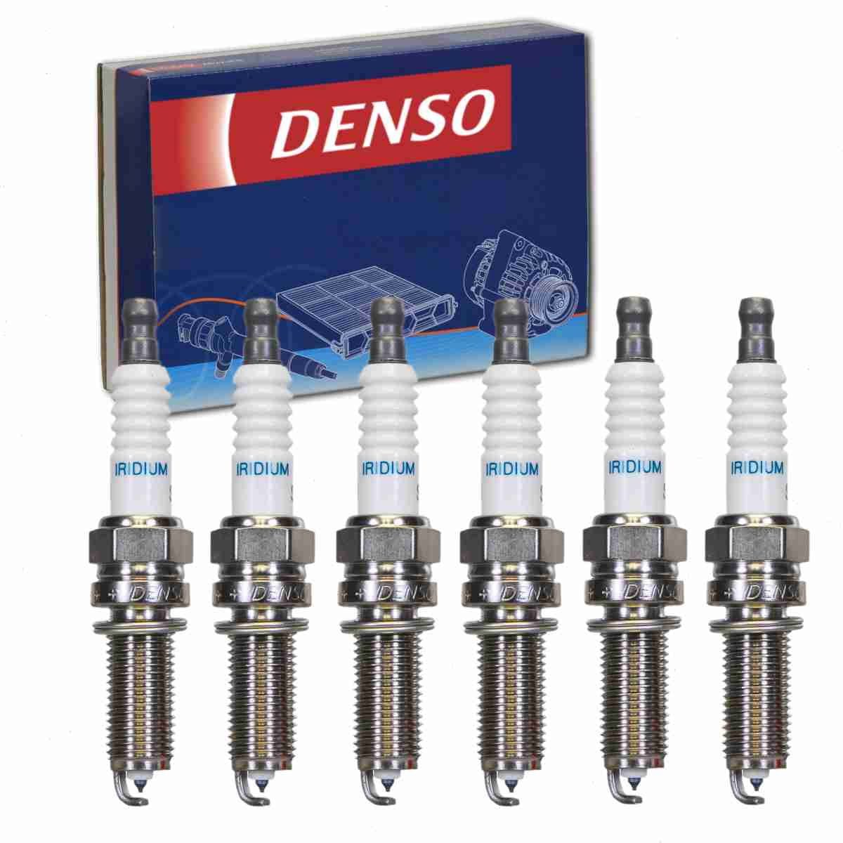 6 pc DENSO Iridium Long Life Spark Plugs compatible with Mercedes-Benz ...