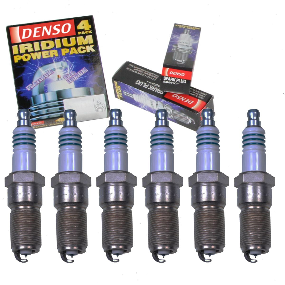 6 pc DENSO Iridium Power Spark Plugs compatible with Jeep Wrangler 3.8L ...