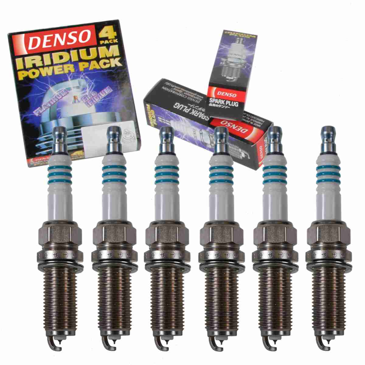 6 pc DENSO Iridium Power Spark Plugs compatible with Nissan Frontier 4 ...