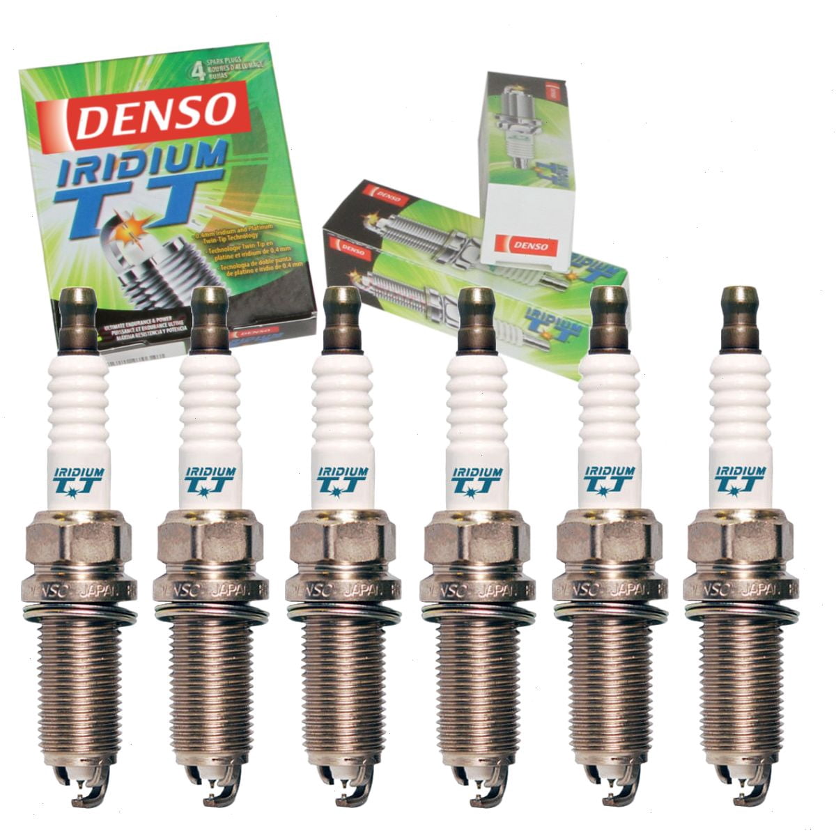 6 pc DENSO Iridium TT Spark Plugs compatible with Toyota Highlander ...