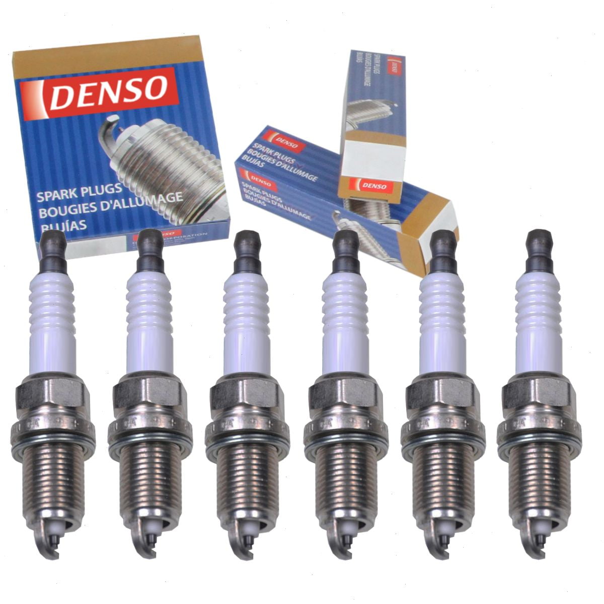 6 pc DENSO Standard Spark Plugs compatible with Dodge Ram 1500 3.7L V6 ...