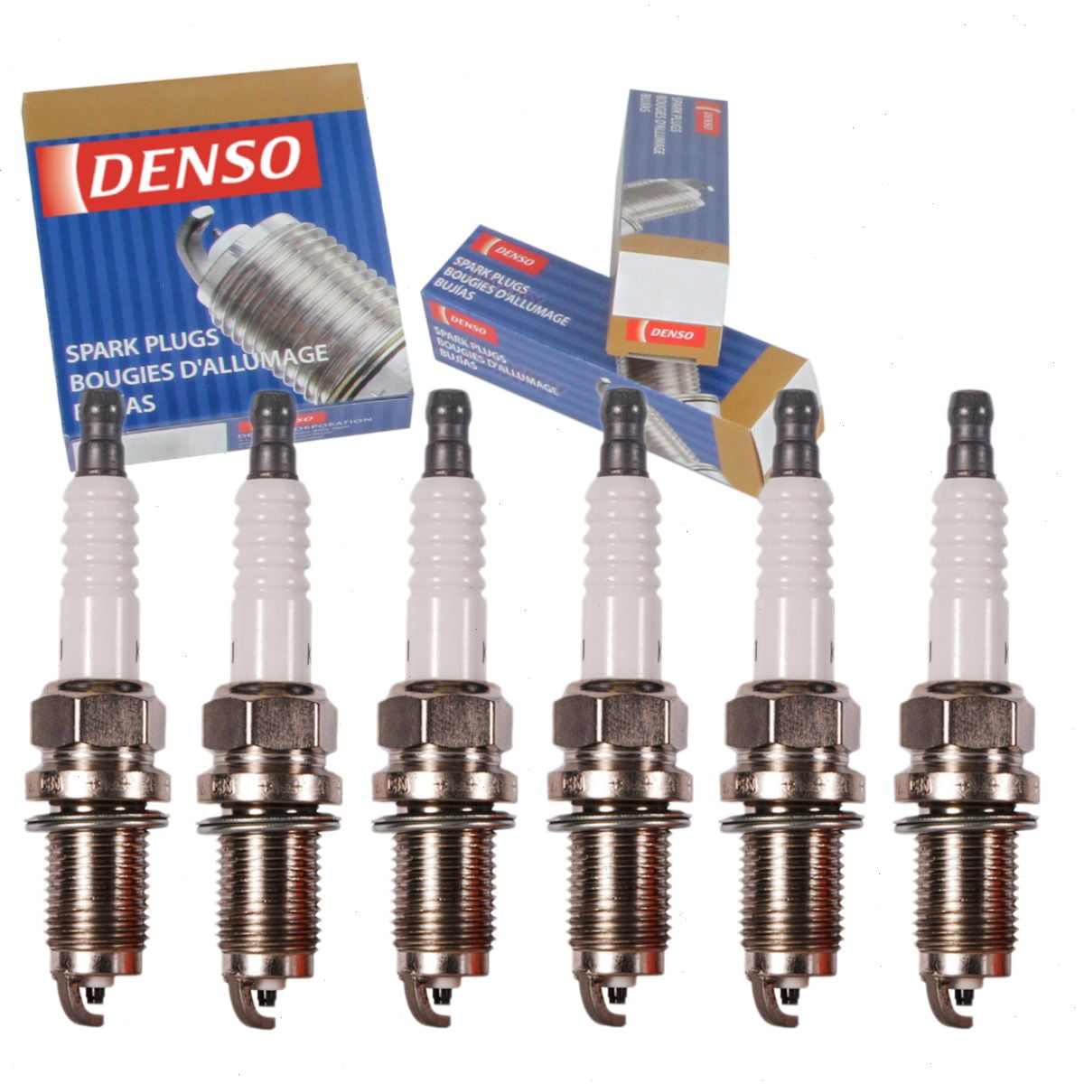 6 pc DENSO Standard Spark Plugs compatible with Honda Accord 3.0L V6 ...