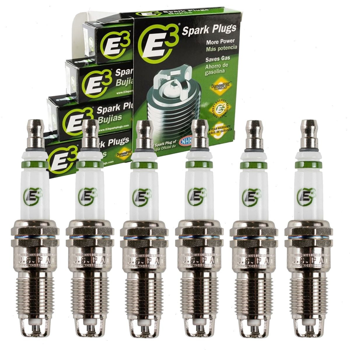 6 pc E3 Spark Plugs compatible with Ford Explorer 4.0L V6 1997-2010 ...