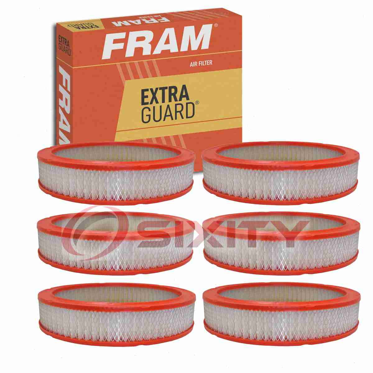 6 pc FRAM CA327 Extra Guard Air Filters for A1212C AE4939 AF4939 AF894 ...