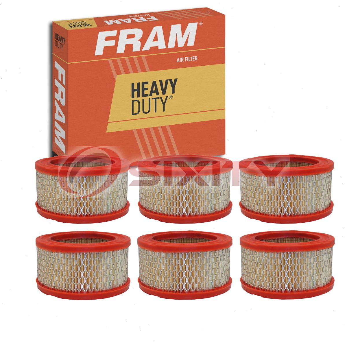 6 pc FRAM CA76 Heavy Duty Air Filters for 17220-P8C-A00 25313893 A1612C ...