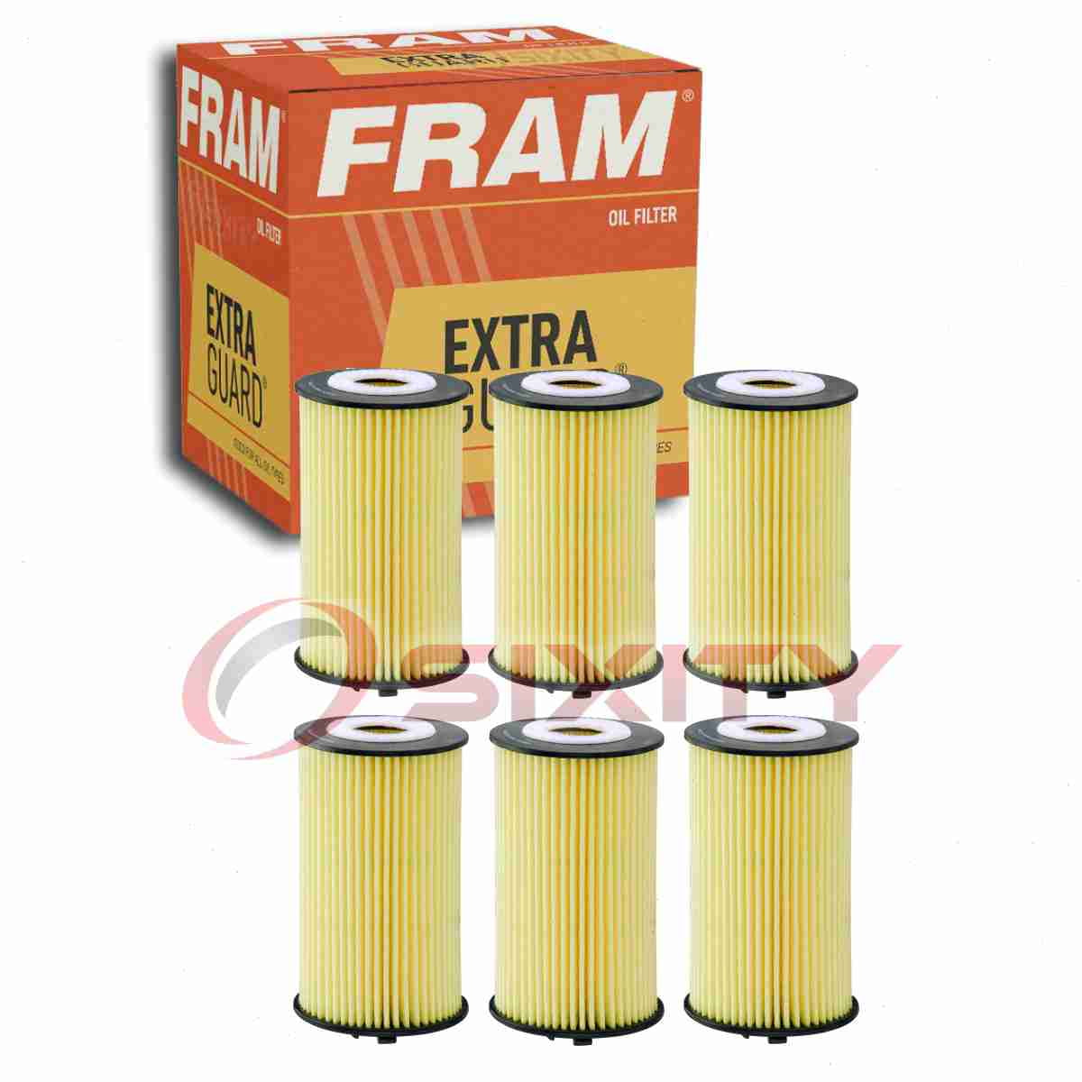 6 pc FRAM CH10246 Extra Guard Engine Oil Filters for 21-8015 E5202 ...