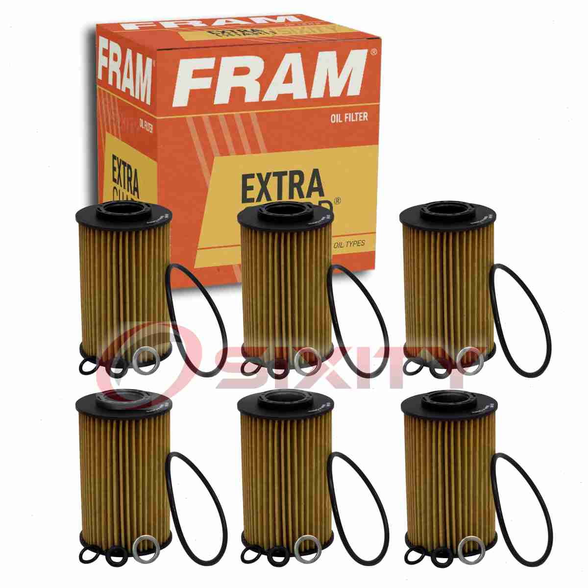 6 pc FRAM CH10515 Extra Guard Engine Oil Filters for 96950 E203H04 D67 ...