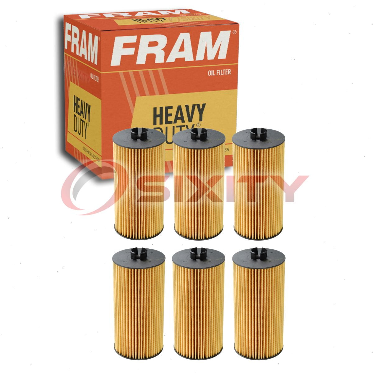 6 pc FRAM CH9549 Heavy Duty Engine Oil Filters for 21984K 22685727 7531 ...
