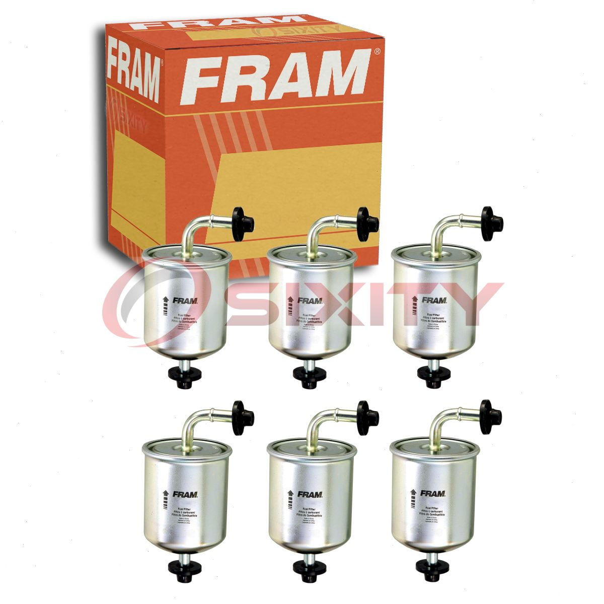 6 pc FRAM G5237 Fuel Filters for FF653 G484 G6399 GF19105 GF281 GF816 ...