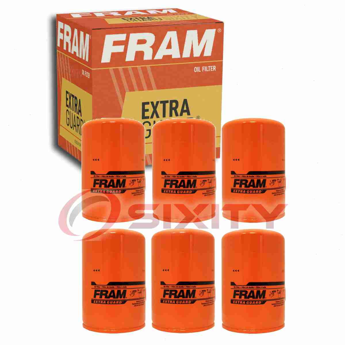 6 pc FRAM PH28041 Extra Guard Engine Oil Filters for 1174420 C4477 ...