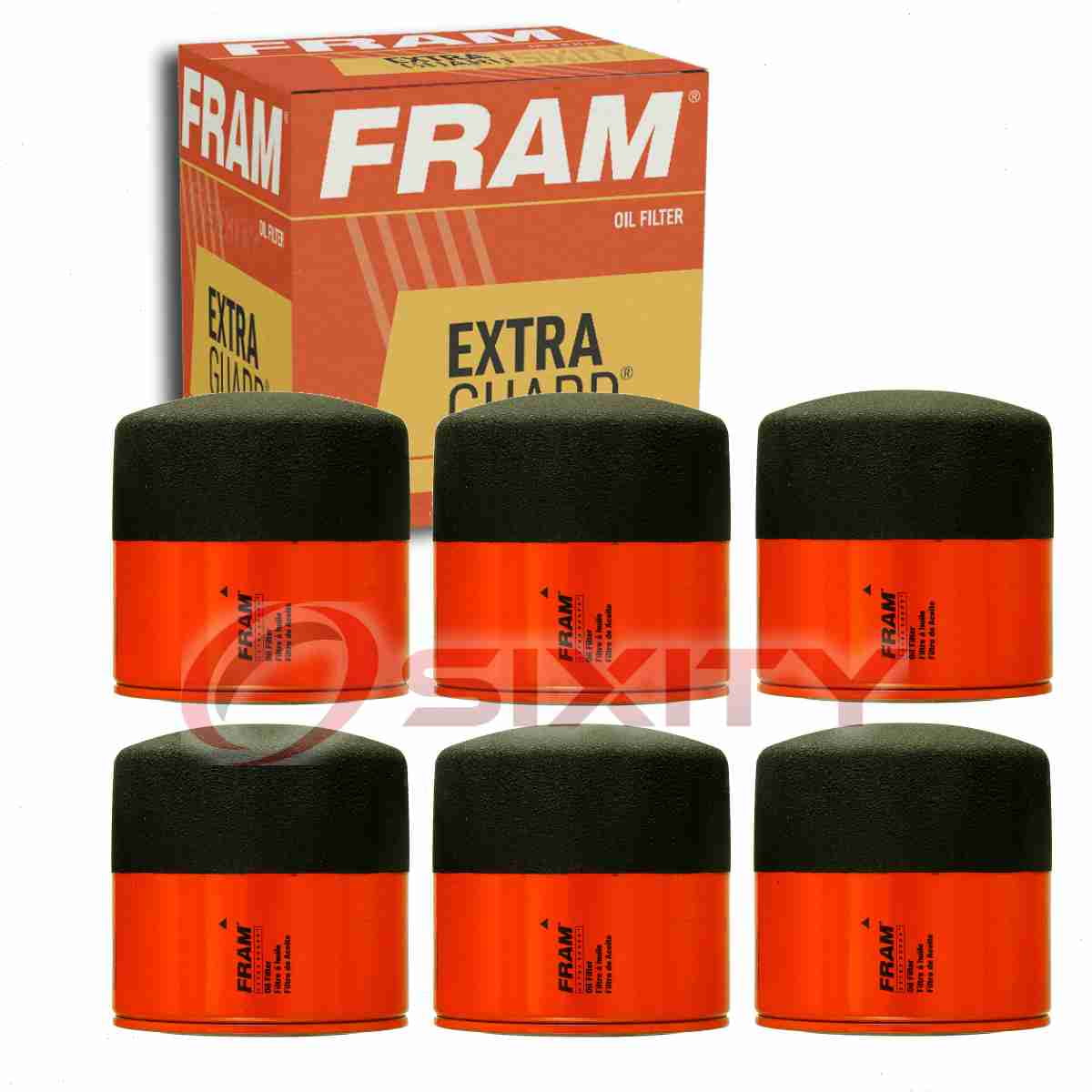 6 pc FRAM PH2844 Extra Guard Engine Oil Filters for 6631833 947207 ...
