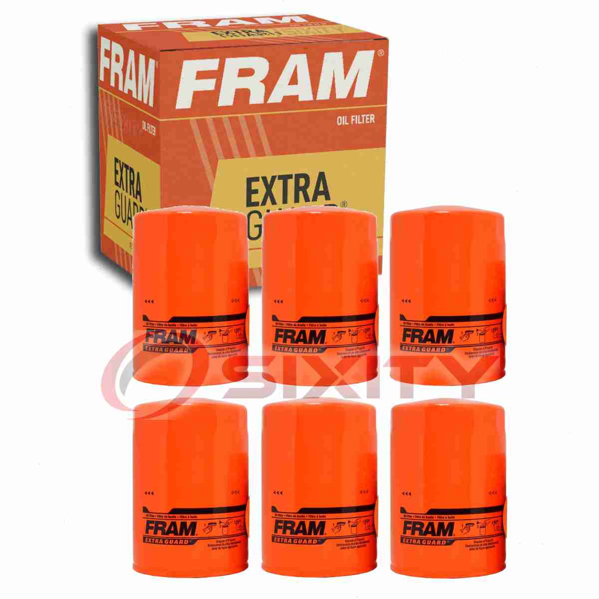 6 pc FRAM PH3569 Extra Guard Engine Oil Filters for 1174418 LF363 LFR ...