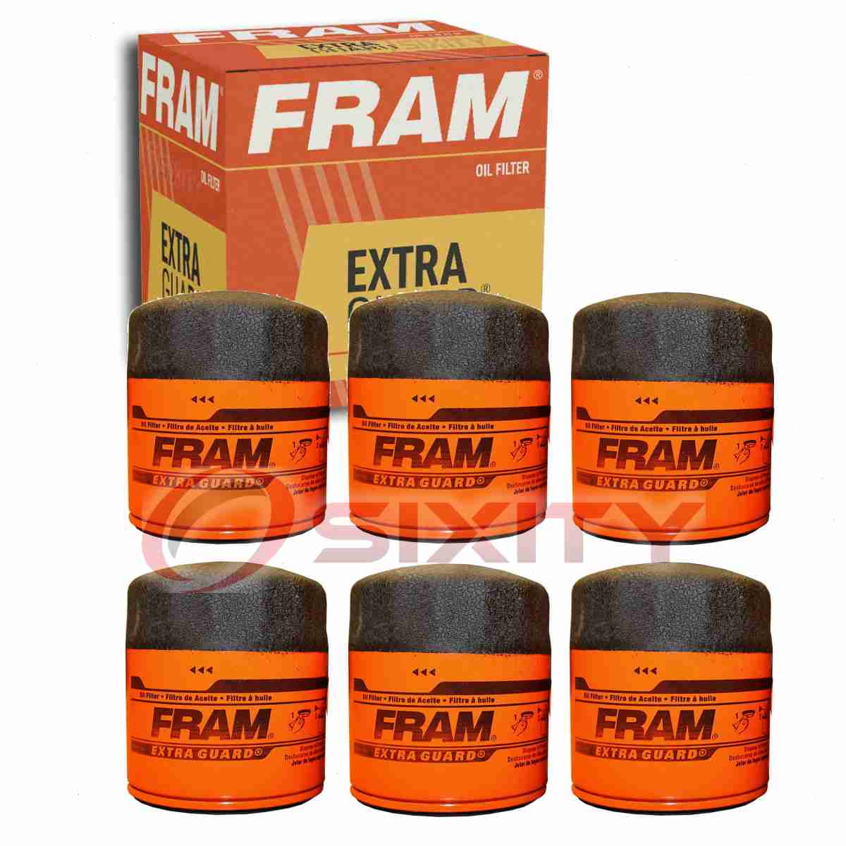 6 pc FRAM PH3614 Extra Guard Engine Oil Filters for 2900535100 600-211 ...