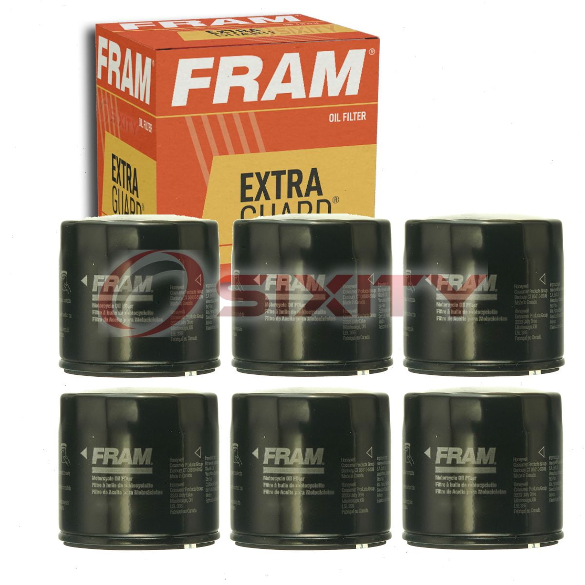 6 pc FRAM PH6018 Extra Guard Engine Oil Filters for 7E-0613 J318318 ...