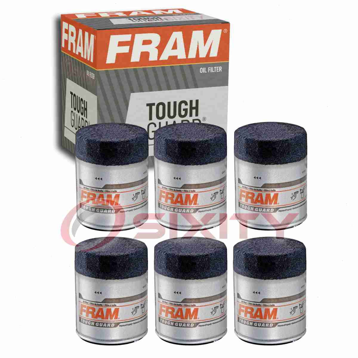 6 pc FRAM TG7317 Tough Guard Engine Oil Filters for 233396 D52932 L688 PF1089 Oil Change ...