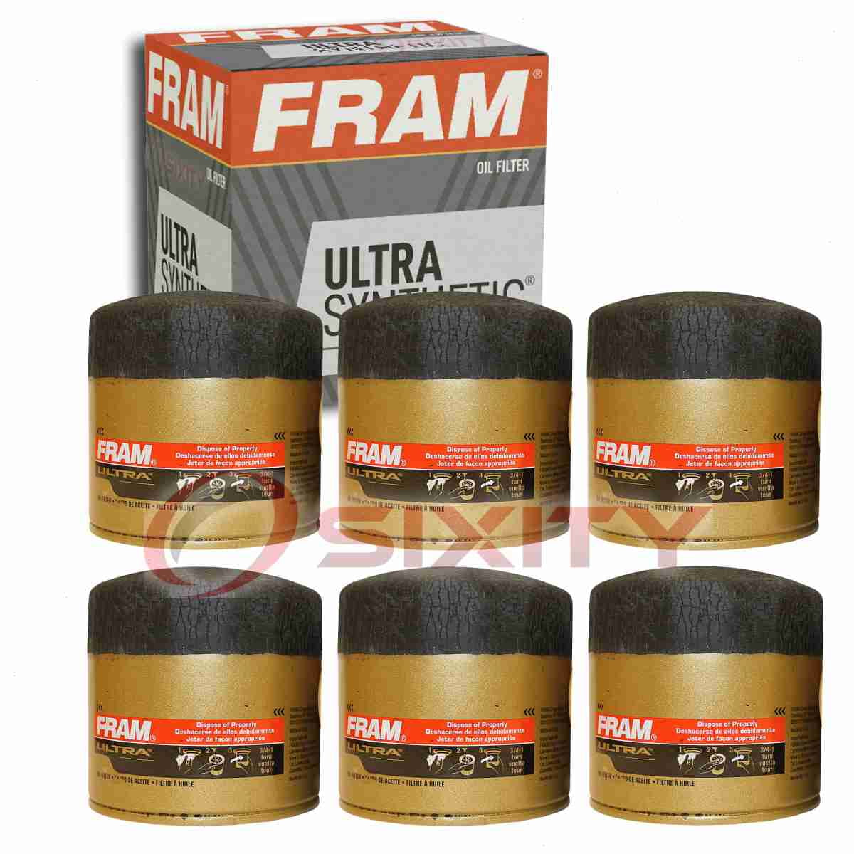 6 pc FRAM XG16 Ultra Engine Oil Filters for 55303 AF-1 BF-550 CF103 VF1 ...