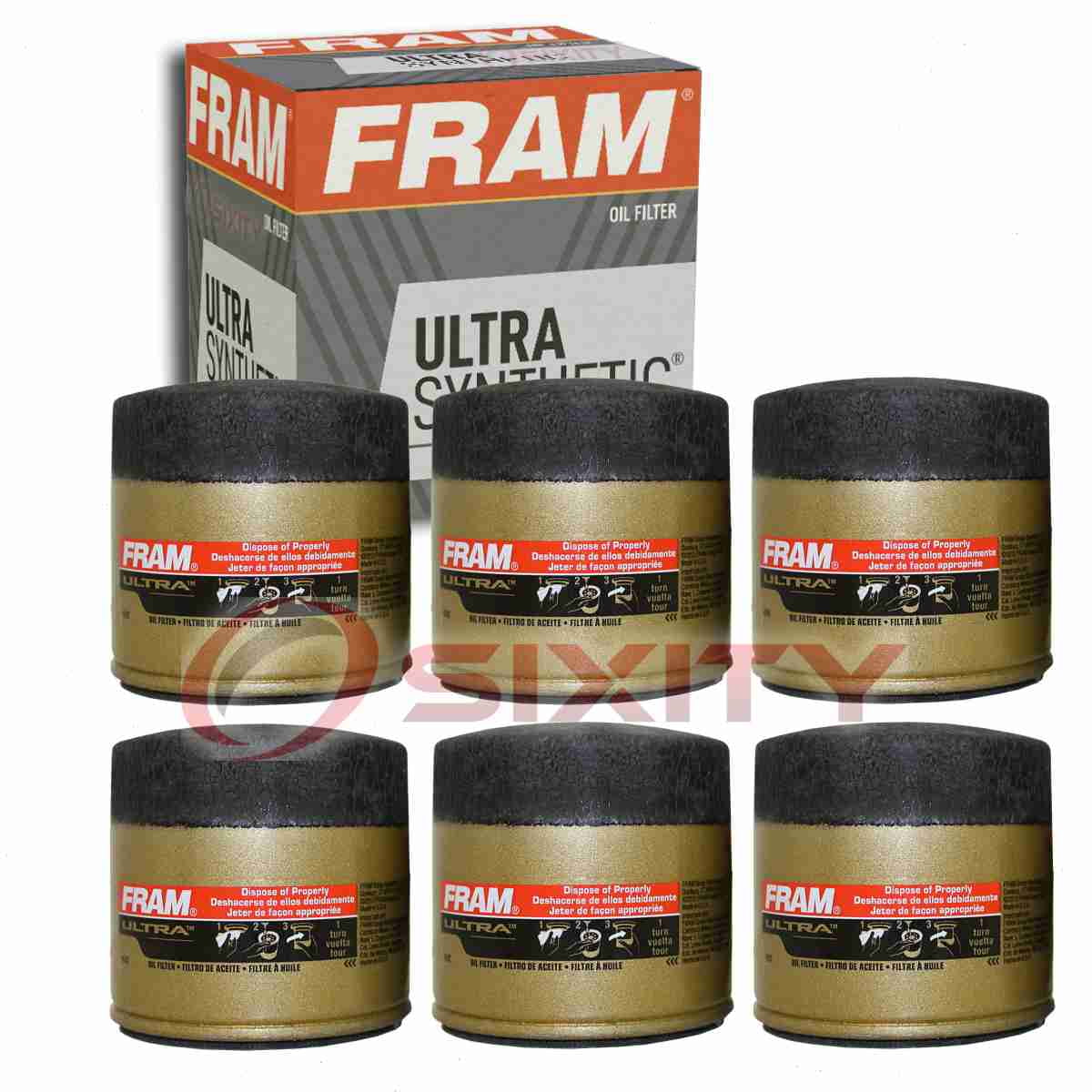 6 pc FRAM XG6607 Ultra Engine Oil Filters for AF80 B3142 BF405 FB86 Oil ...