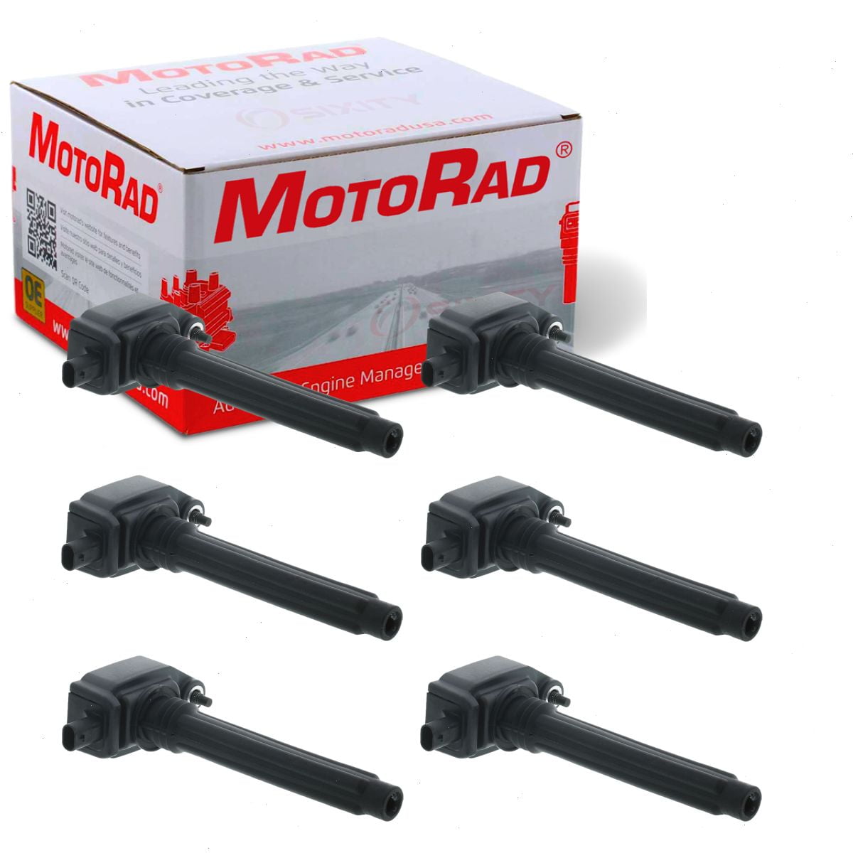 6 pc MotoRad Direct Ignition Coils compatible with Chrysler 300 2011 ...