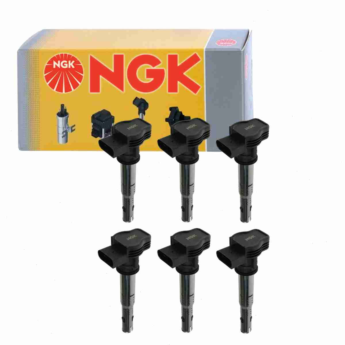 6 pc NGK 48978 Ignition Coils for 00130 06F 905 115E 06F 905 115F ...