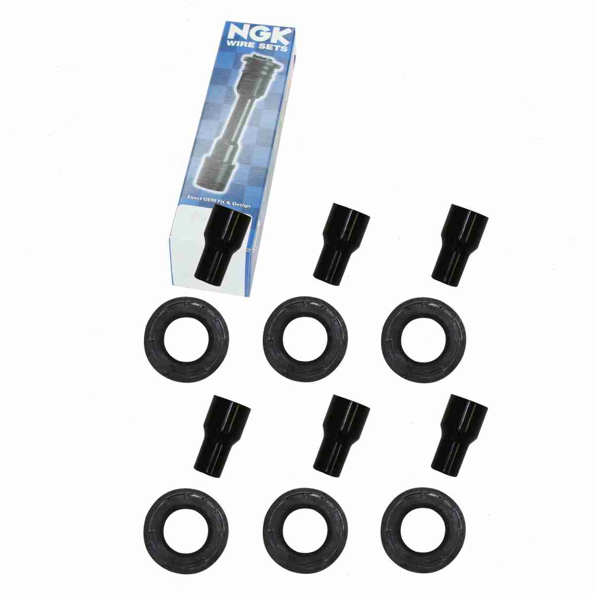 6 pc NGK 59018 Ignition Coil Boots for 702524 702525 702526 SPB206 ...