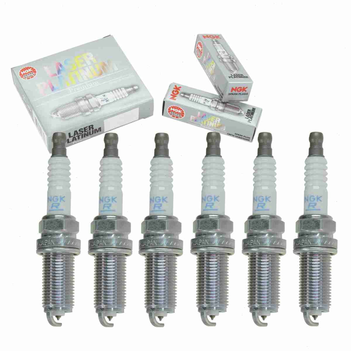 6 pc NGK 6240 Laser Platinum Spark Plugs for 22401-2DR15 22401-5M015 ...