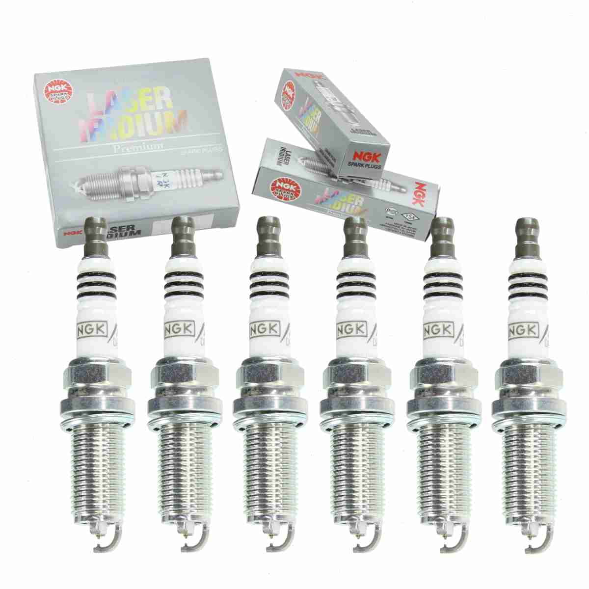6 pc NGK 6858 Laser Iridium Spark Plugs for 1UXP-18-110 3473 4705 BY483 ...