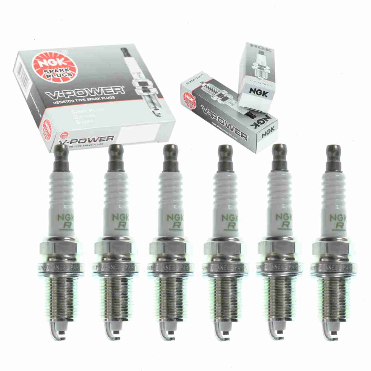 6 pc NGK 6987 V-Power Spark Plugs for 347 3922 439 5224 56028356AA ...