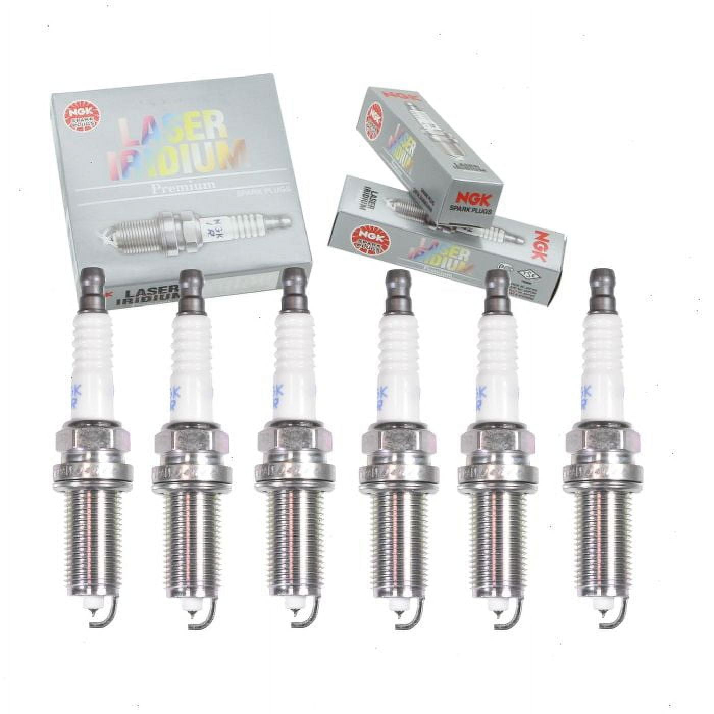 6 pc NGK 92145 Laser Iridium Spark Plugs for 6734 8162 9010 9055 9673 FR8SII33X FR8SPP30X ...