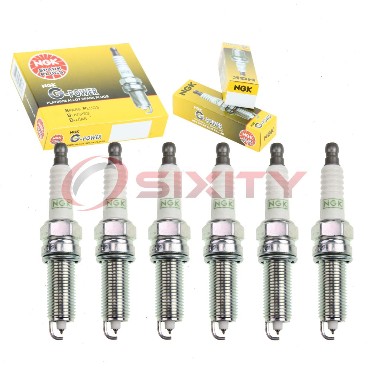 6 pc NGK 94017 G-Power Spark Plugs for Ignition Wire Secondary ...