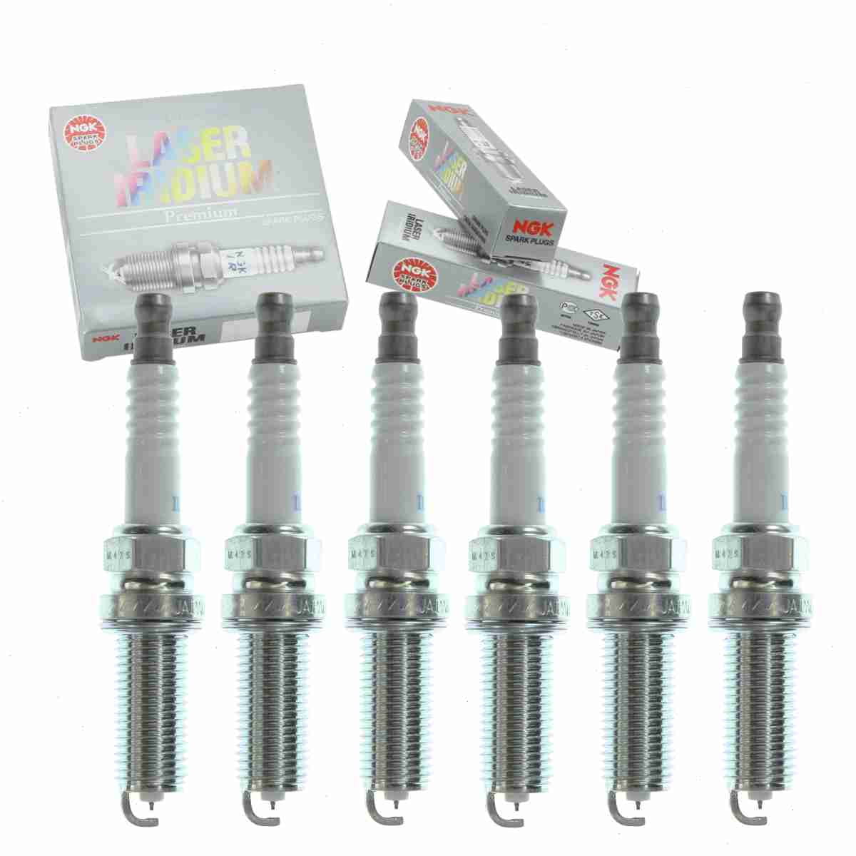 6 pc NGK 94124 Laser Iridium Spark Plugs for 4711 9683 B2401-HA00F ...