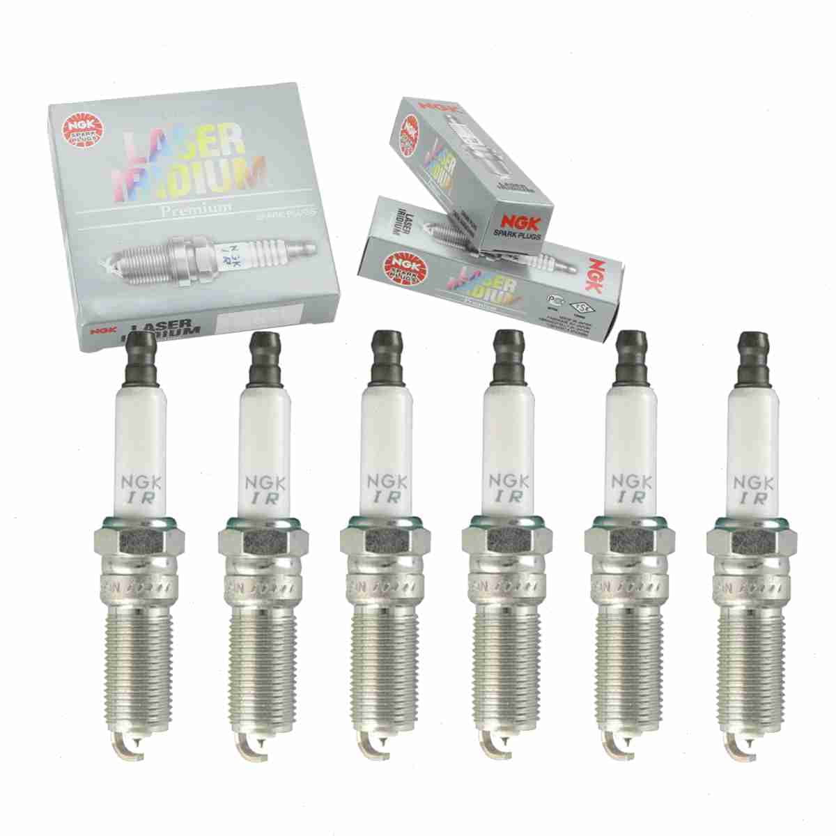 NGK Laser Iridium Spark Plugs 6 pc 97177 LTR6CI-8, High Performance ...