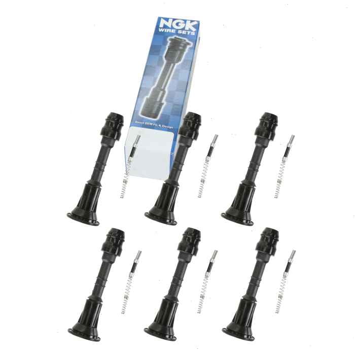 6 pc NGK Ignition Coil Boots compatible with Nissan Altima 3.5L V6 2002 ...