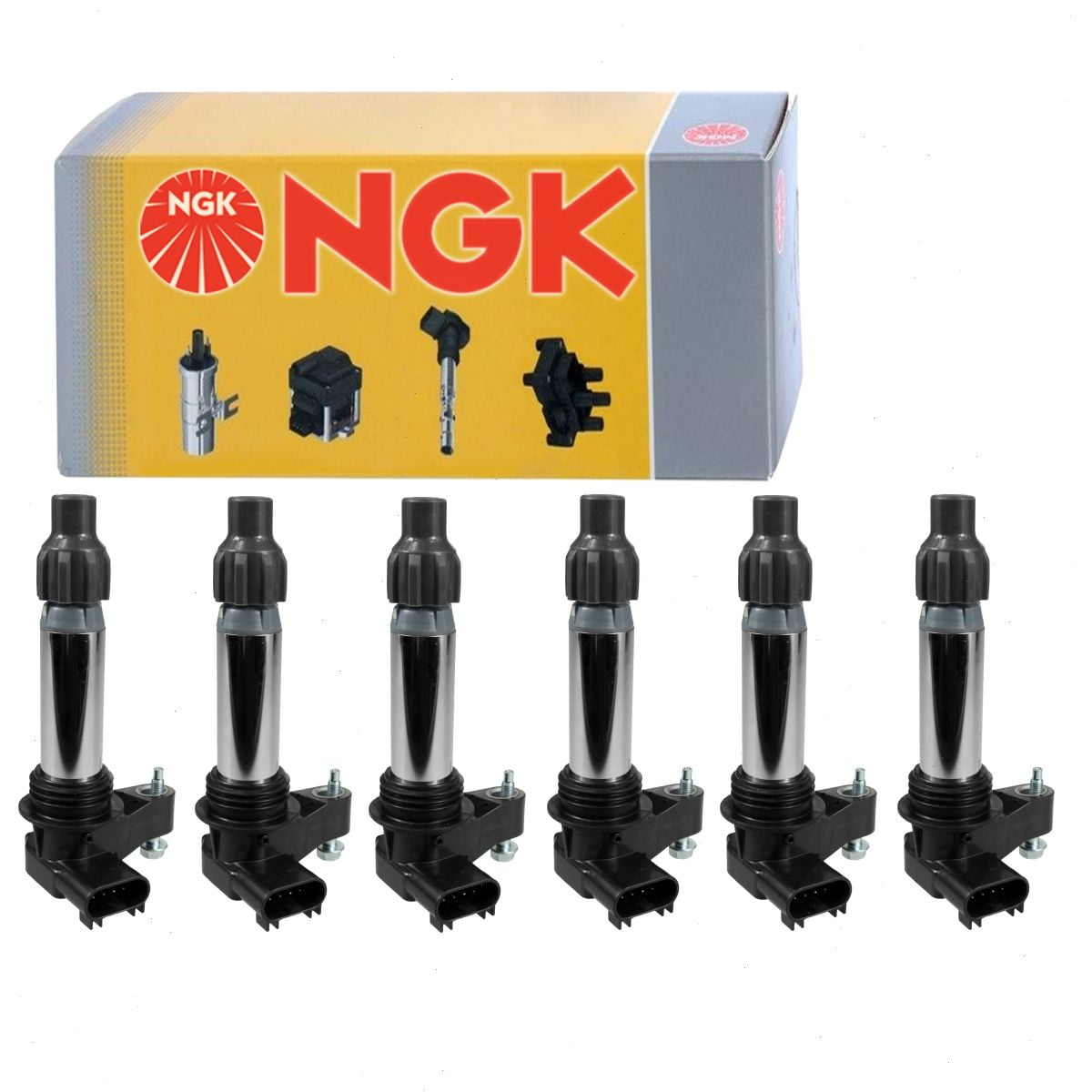 NGK Ignition Coils, 6 Pack, Compatible with Chevrolet Traverse 2010 ...