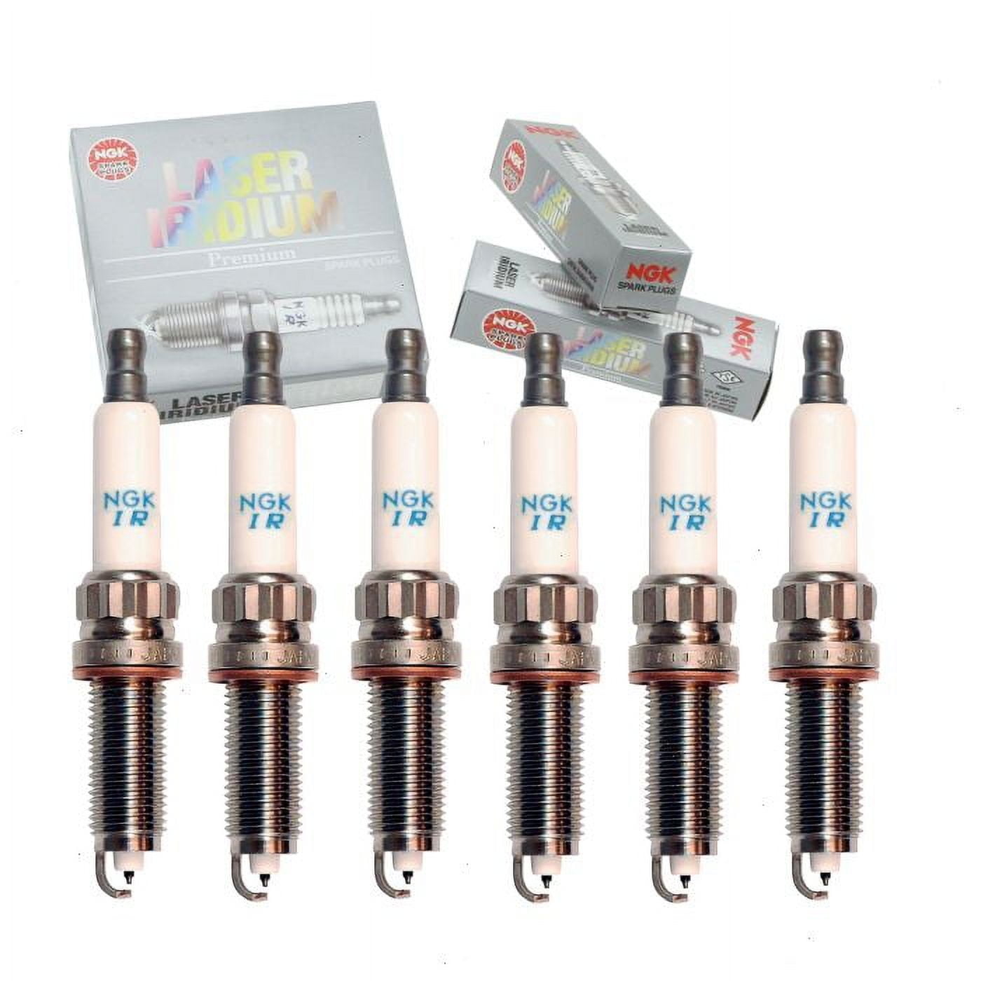6 pc NGK Laser Iridium Spark Plugs compatible with BMW X5 3.0L L6 2011 ...