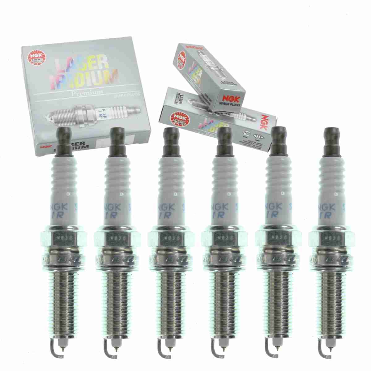 6 pc NGK Laser Iridium Spark Plugs compatible with Dodge Challenger 3 ...
