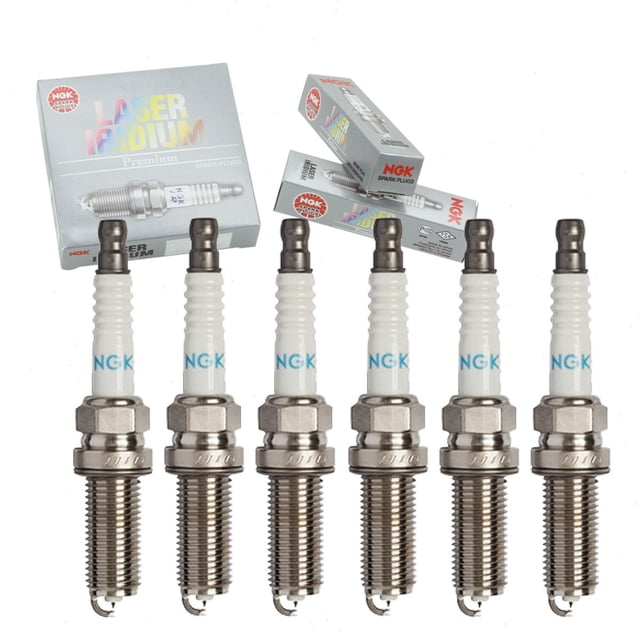 6 pc NGK Laser Iridium Spark Plugs compatible with Maserati Ghibli 3.0L ...