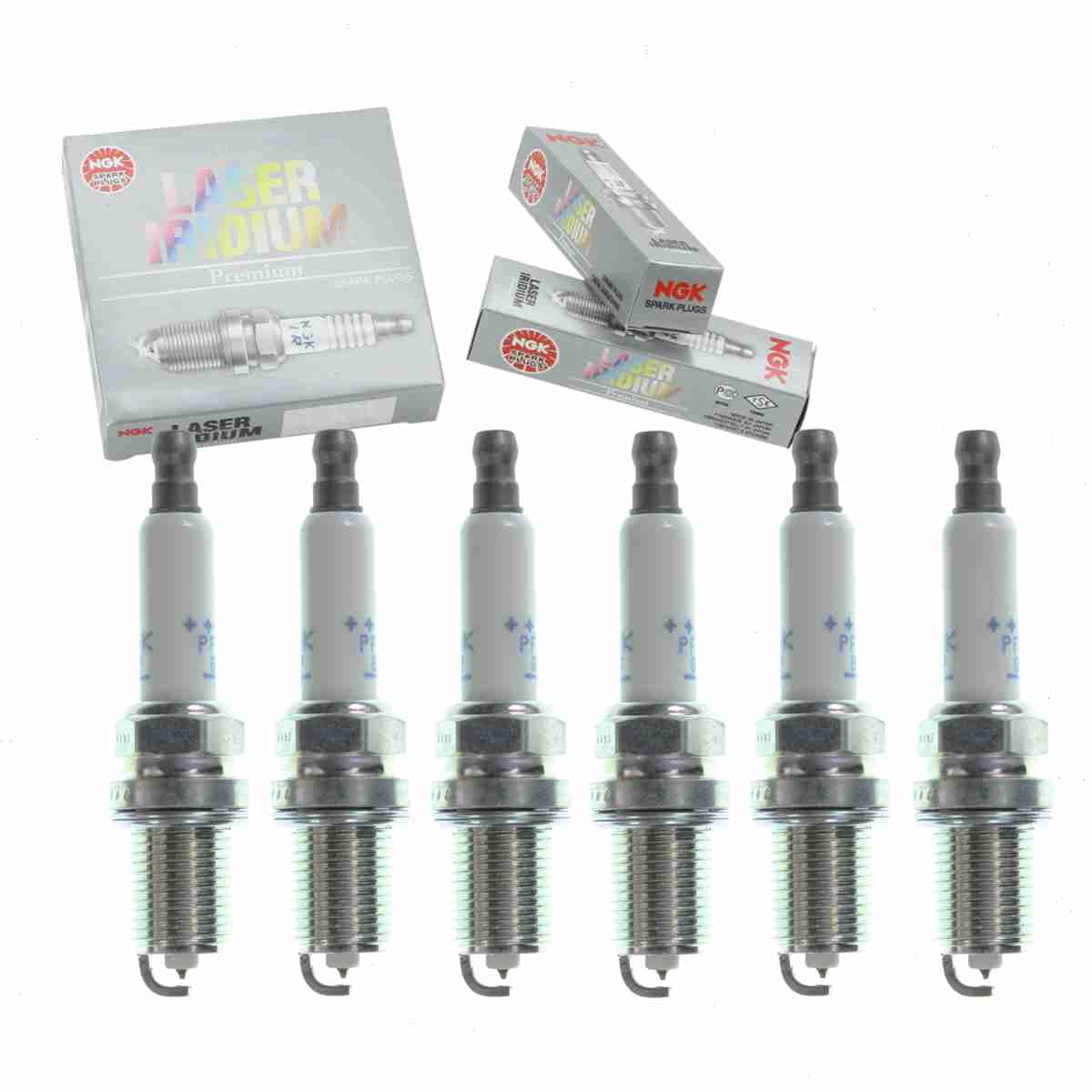 6 pc NGK Laser Iridium Spark Plugs compatible with Nissan Frontier 4.0L ...